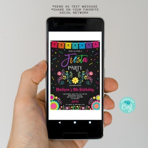 Fiesta Birthday Invitation, EDITABLE Fiesta Birthday Invitation, Fiesta ...