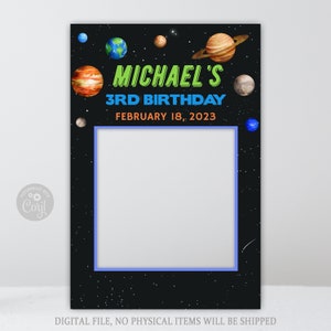 Space Photo Booth Prop Solar System Selfie Frame Photo Prop - Etsy