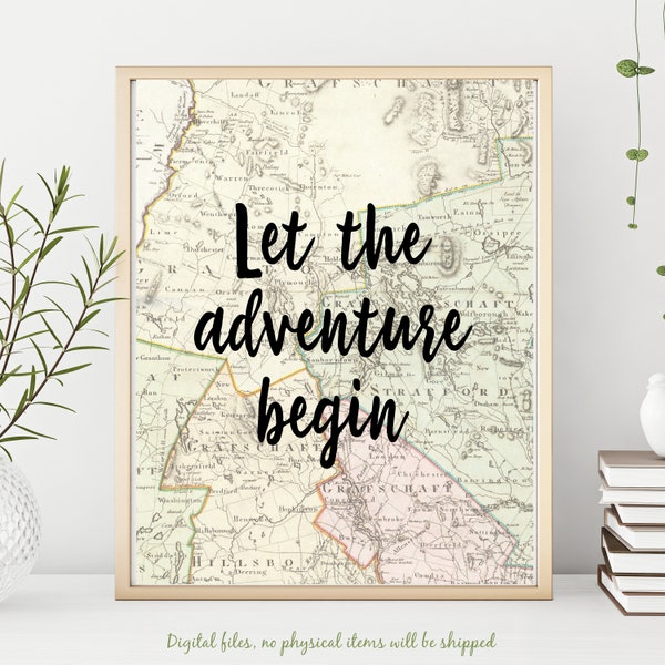Let the Adventure Begin - Etsy