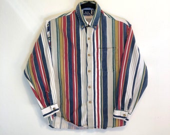 90s striped shirt | Etsy