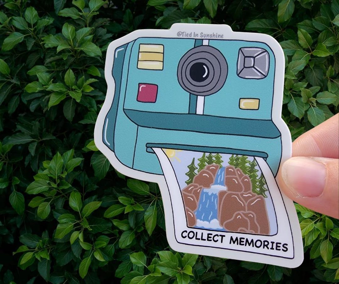Polaroid Camera Sticker: Waterproof Vinyl Decal for Nature Lovers - Etsy
