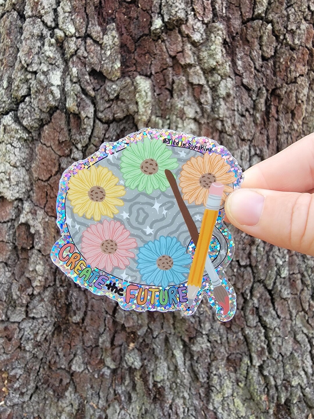 Create the Future Sticker, Art Sticker, Hand Drawn Vinyl Sticker ...
