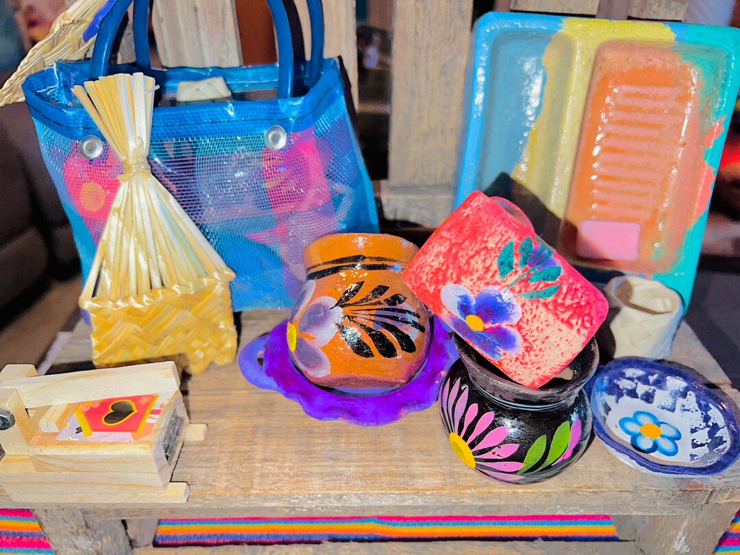 Miniature Clay Dishes and Mini Accessories W/cement Lavaderito ...