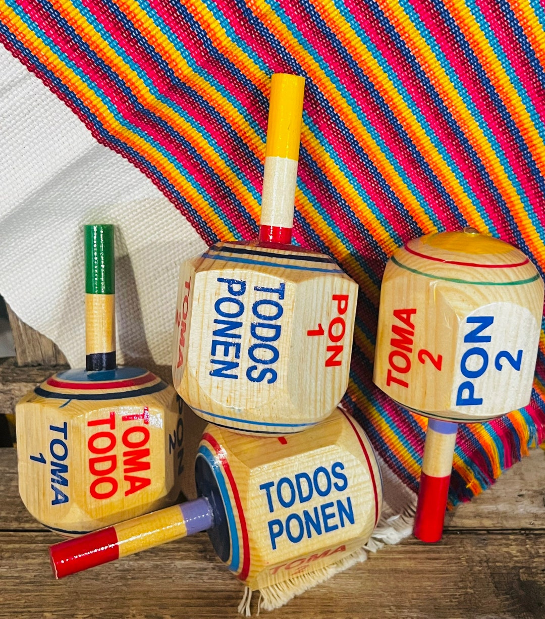 Toma Todo Game Jumbo Spinning Pirinola - Etsy