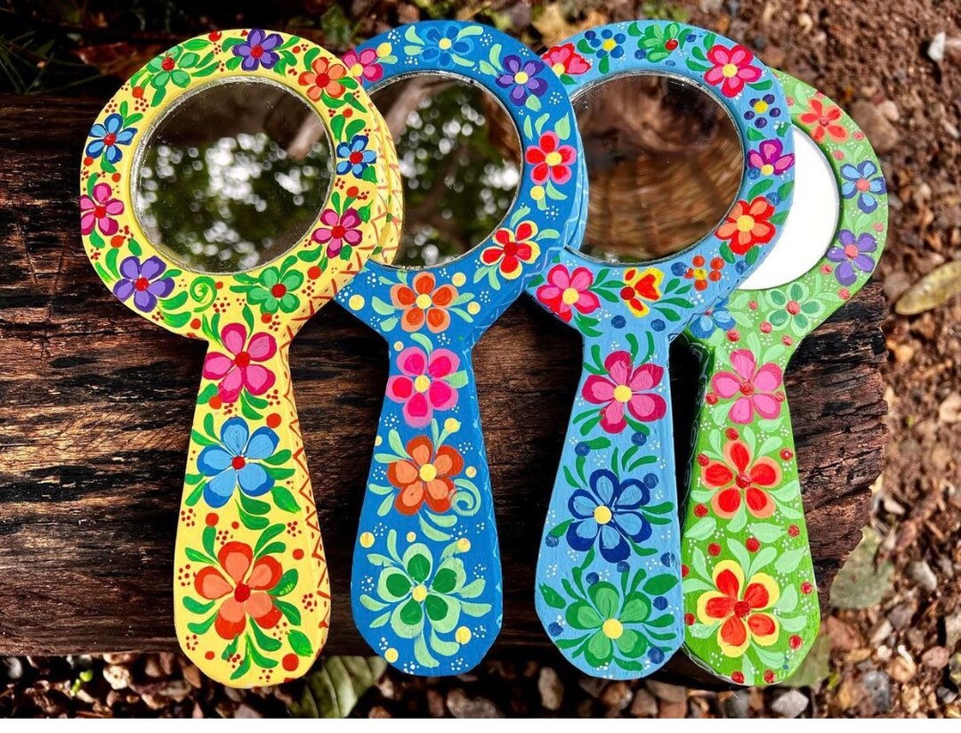 Handmade Wooden Hand Mirrors - Etsy