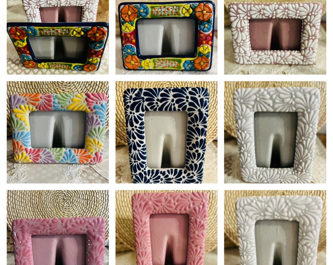 Mexican Talavera Picture Frames, Rustic Decor, Talavera Pottery ...