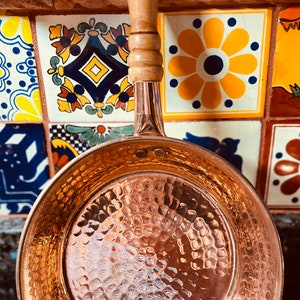 Set of 3 Handmade Copper Pan Set. Mexican Pans. Manually - Etsy