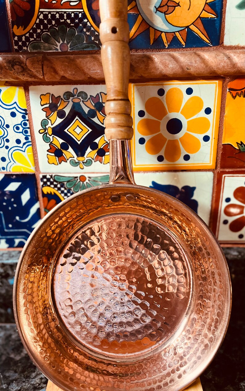 Set of 3 Handmade Copper Pan Set. Mexican Pans. Manually - Etsy