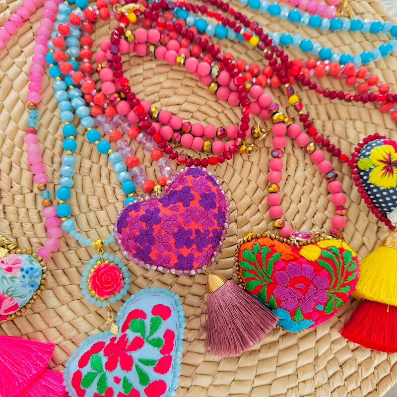 Embroidered Heart - Etsy