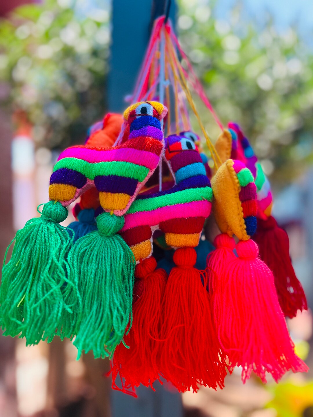 Piñata Embroidered Pom-pom With Tassel Multicolor - Etsy