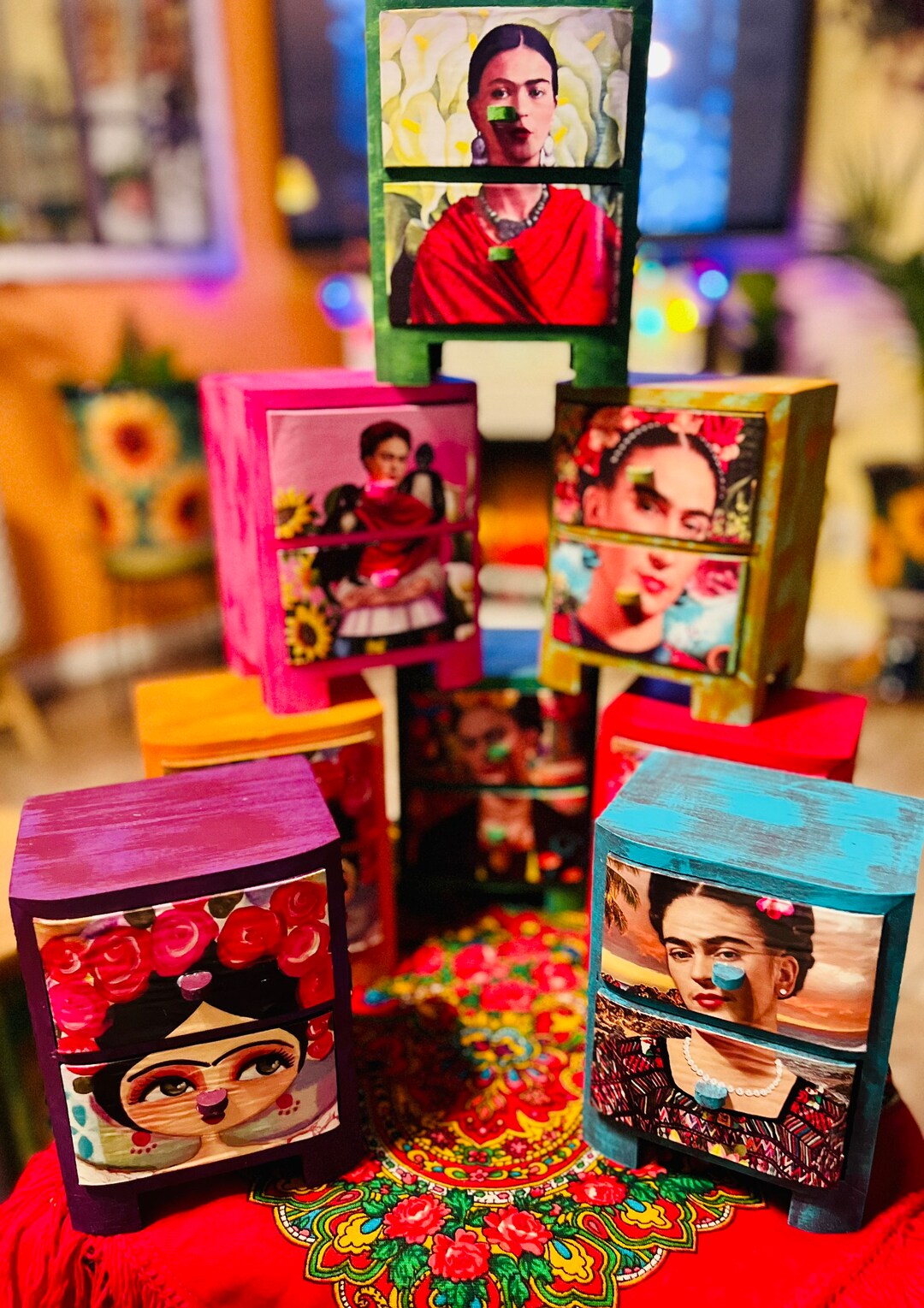 Frida Kahlo Wooden Jewelry Organizer Dresser - Etsy
