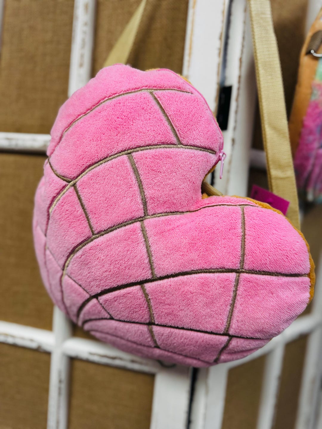 Concha Bread Heart Shape Backpack Purse - Etsy