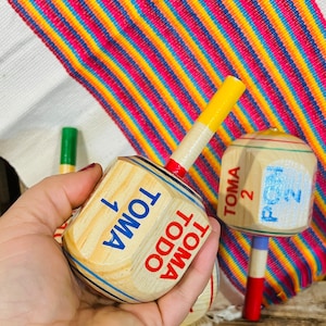 Toma Todo Game Jumbo Spinning Pirinola - Etsy