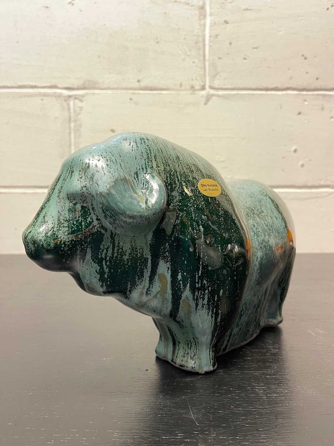 Otto Keramik Ceramic Buffalo West German Pottery Fat Lava - Etsy