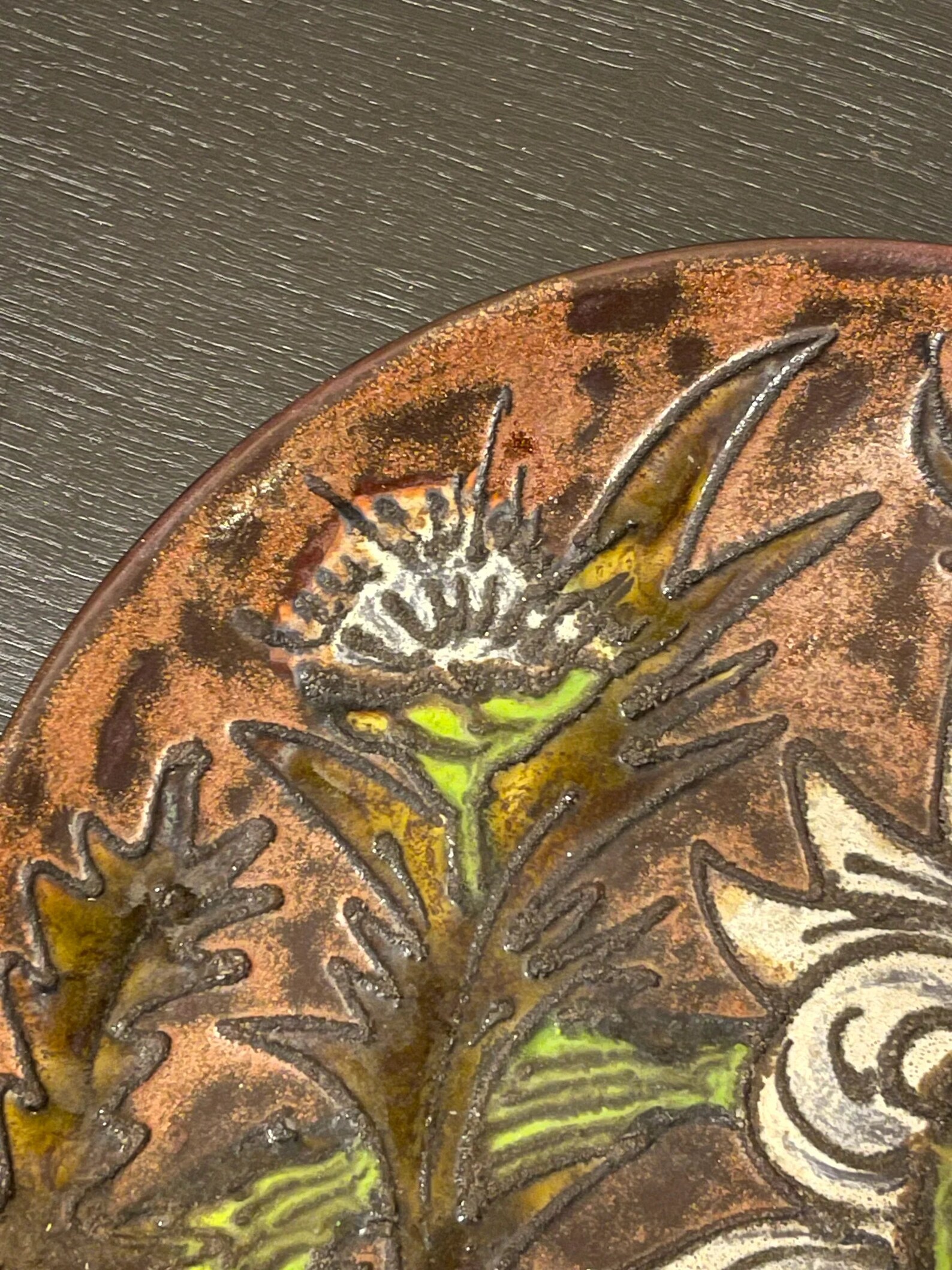Large 1960s West German Pottery Fat Lava Ceramic Plate by Ruscha Art - Etsy
