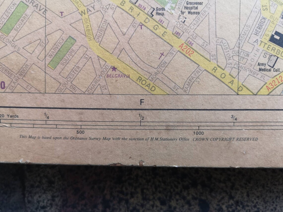 Vintage 1970s Map of London by Geographers Map Co Ltd - Etsy UK