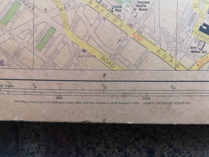 Vintage 1970s Map of London by Geographers Map Co Ltd - Etsy UK