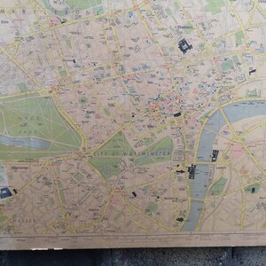 Vintage 1970s Map of London by Geographers Map Co Ltd - Etsy UK