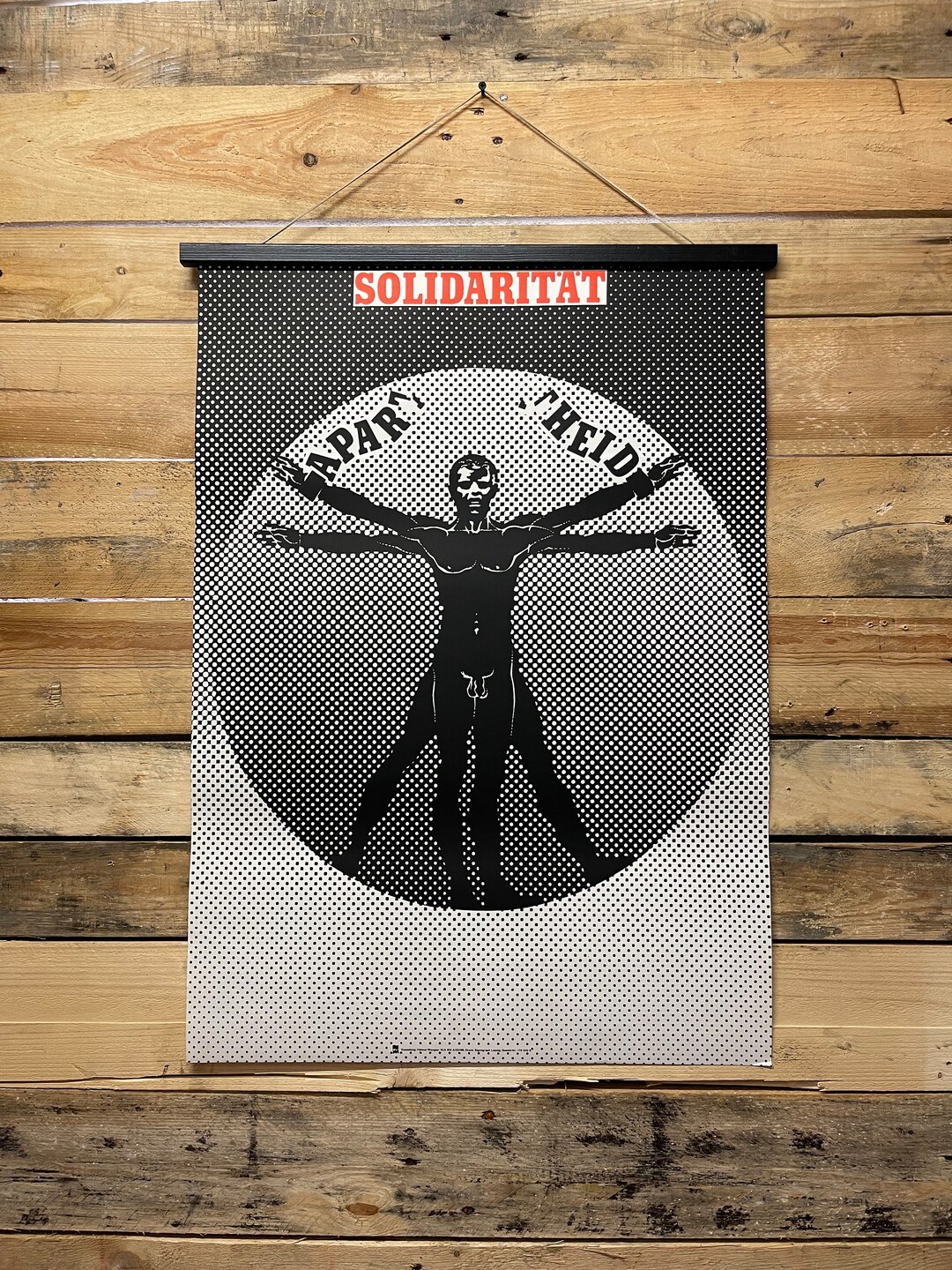 Ultra Rare 1980s DDR Solidarity Anti Apartheid Poster by Helmut Wengler ...
