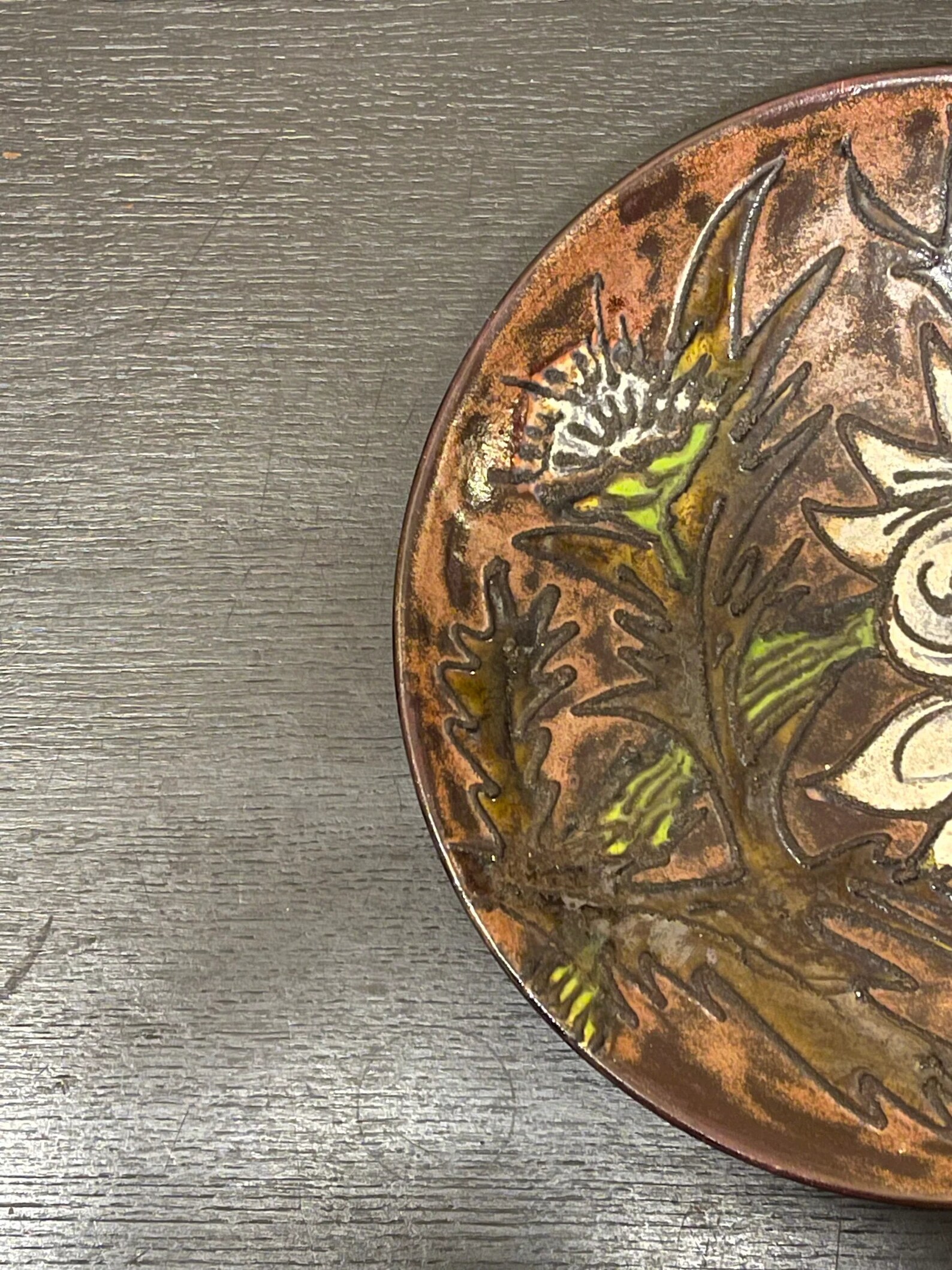 Large 1960s West German Pottery Fat Lava Ceramic Plate by Ruscha Art - Etsy