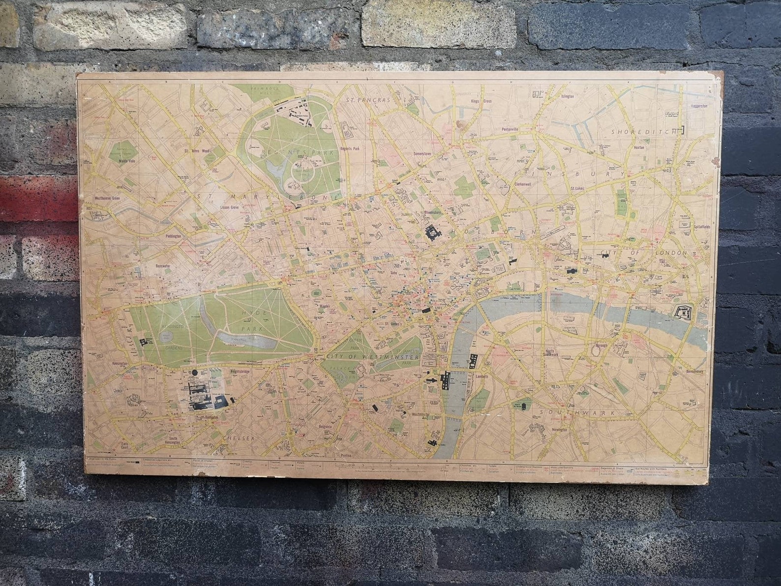 Vintage 1970s Map of London by Geographers Map Co Ltd - Etsy UK