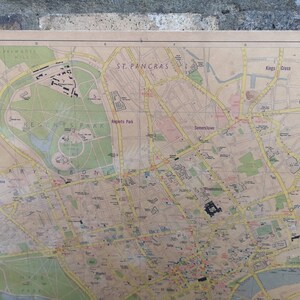 Vintage 1970s Map of London by Geographers Map Co Ltd - Etsy UK