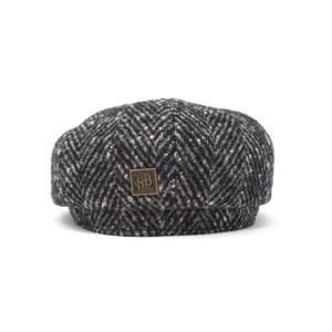 The Sammy Black 8 Panel Baker Boy - Etsy