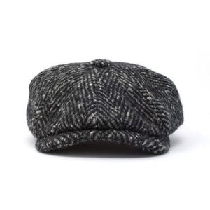 The Sammy Black 8 Panel Baker Boy - Etsy