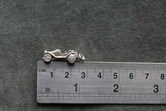 Vintage silver charm of antique car ~ motor vehicle ~… - Gem