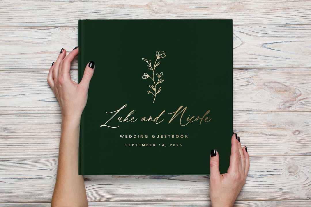 Personalized Guest Book. Custom Wedding Reception Guestbook. Wedding ...