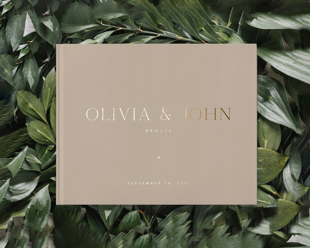 Personalized Guest Book. Custom Wedding Reception Guestbook. Wedding ...