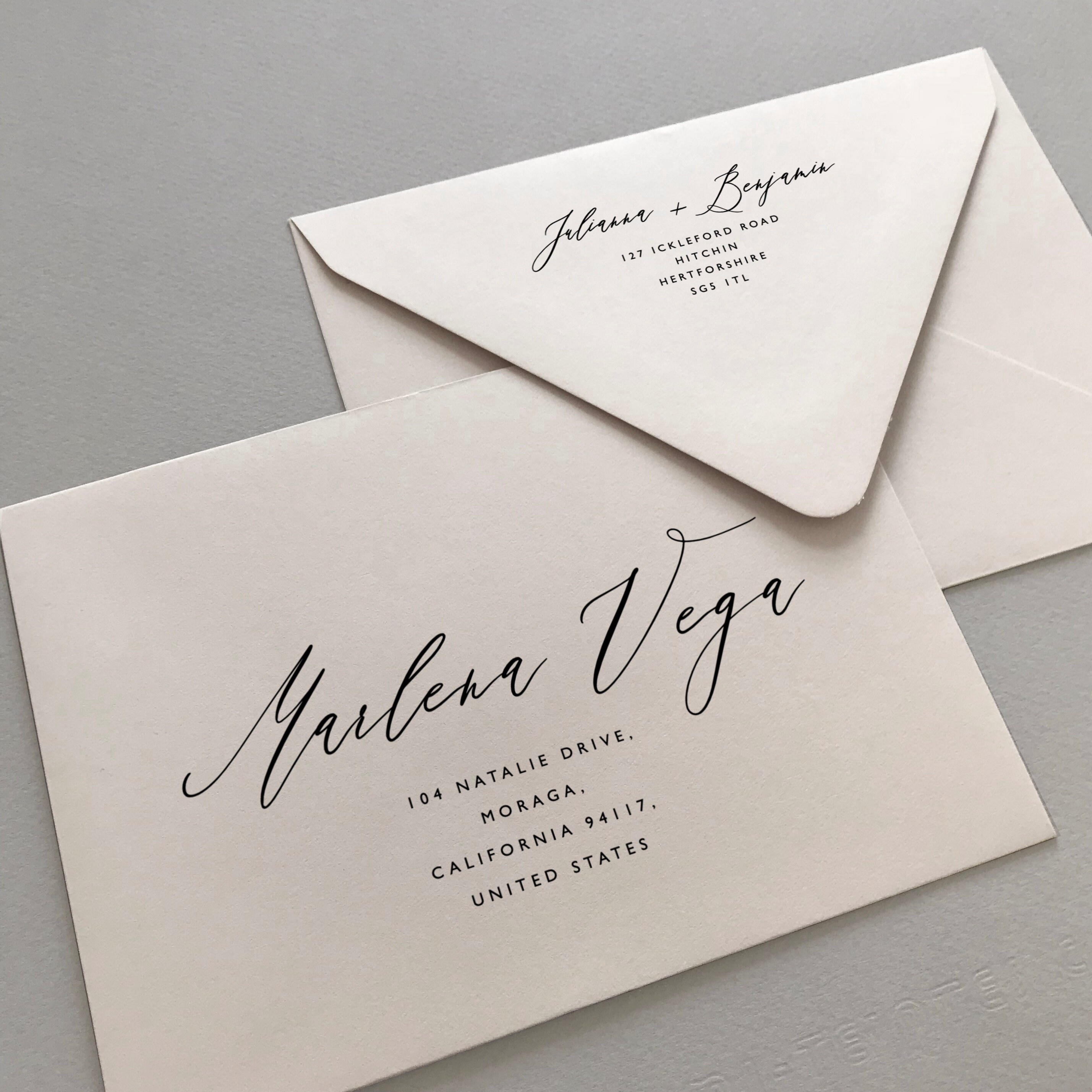 Printable Envelope Addressing Template Wedding Addressed Etsy