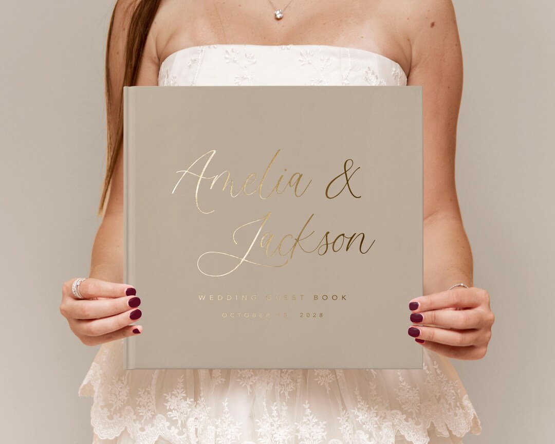 Personalized Guest Book - Custom Wedding Reception Guestbook, Wedding ...