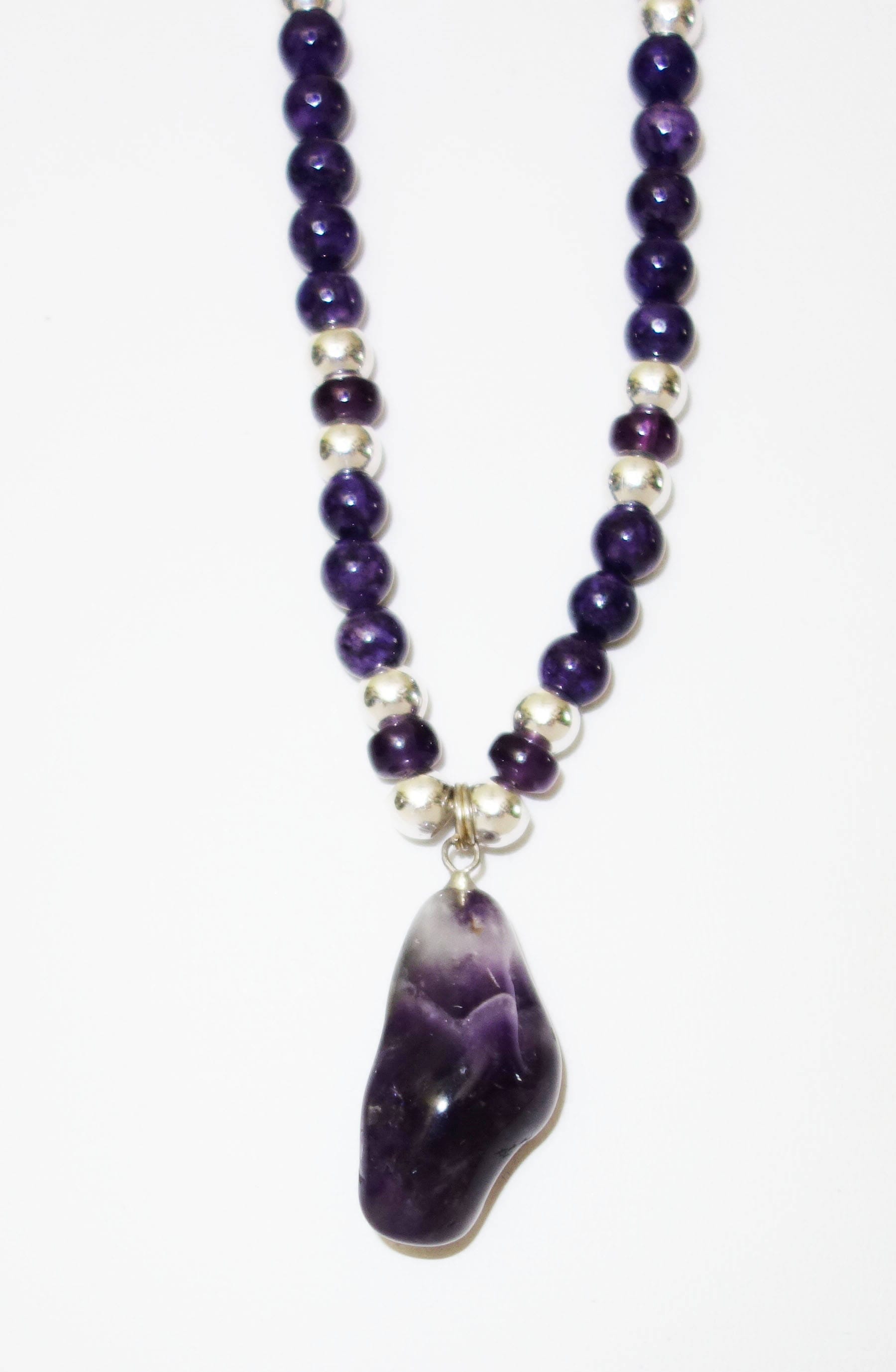 Collier améthyste avec améthyste Gemstone Pendentif Sp Perles - Etsy Canada