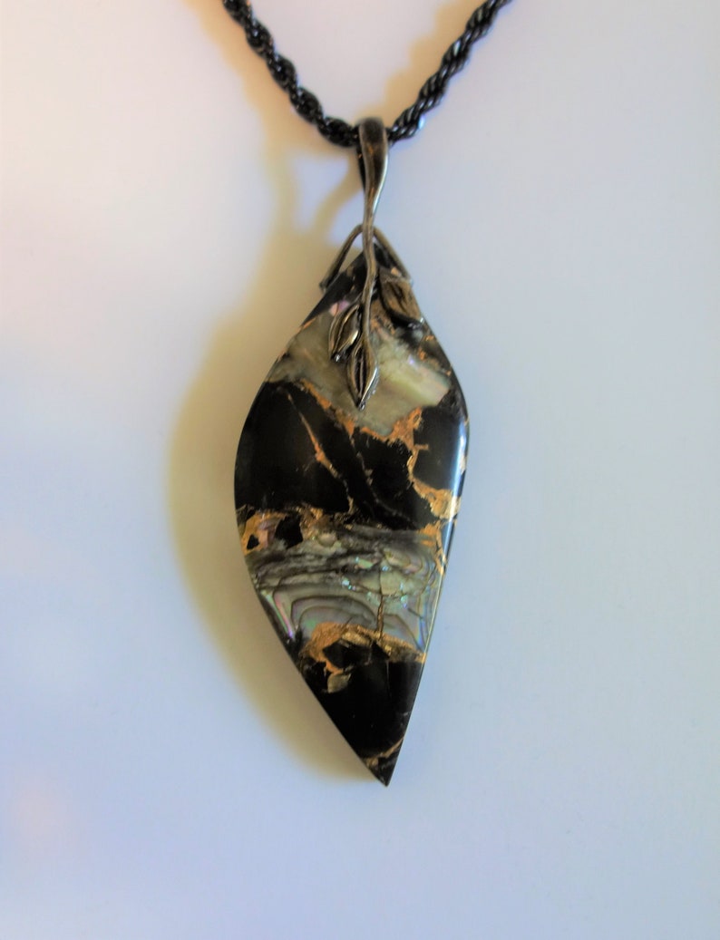 RARE and Amazing Colbaugh Composite Pbsidian & Ablone in - Etsy