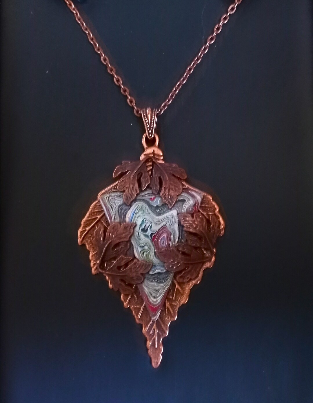 20 Cadillac Ranch Fordite Cabochon Detroit Agate Necklace on Custom ...