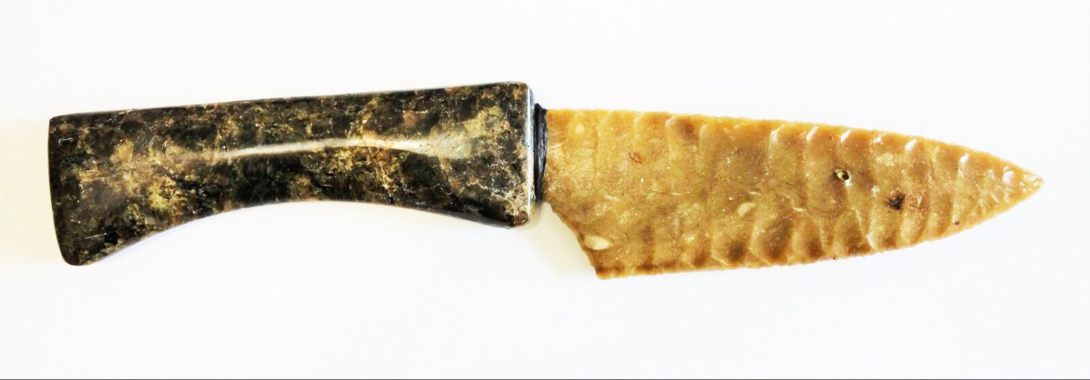 9.25 Flint River Flint Knapped Knife on Gorgeous Gemstone Handle - Etsy