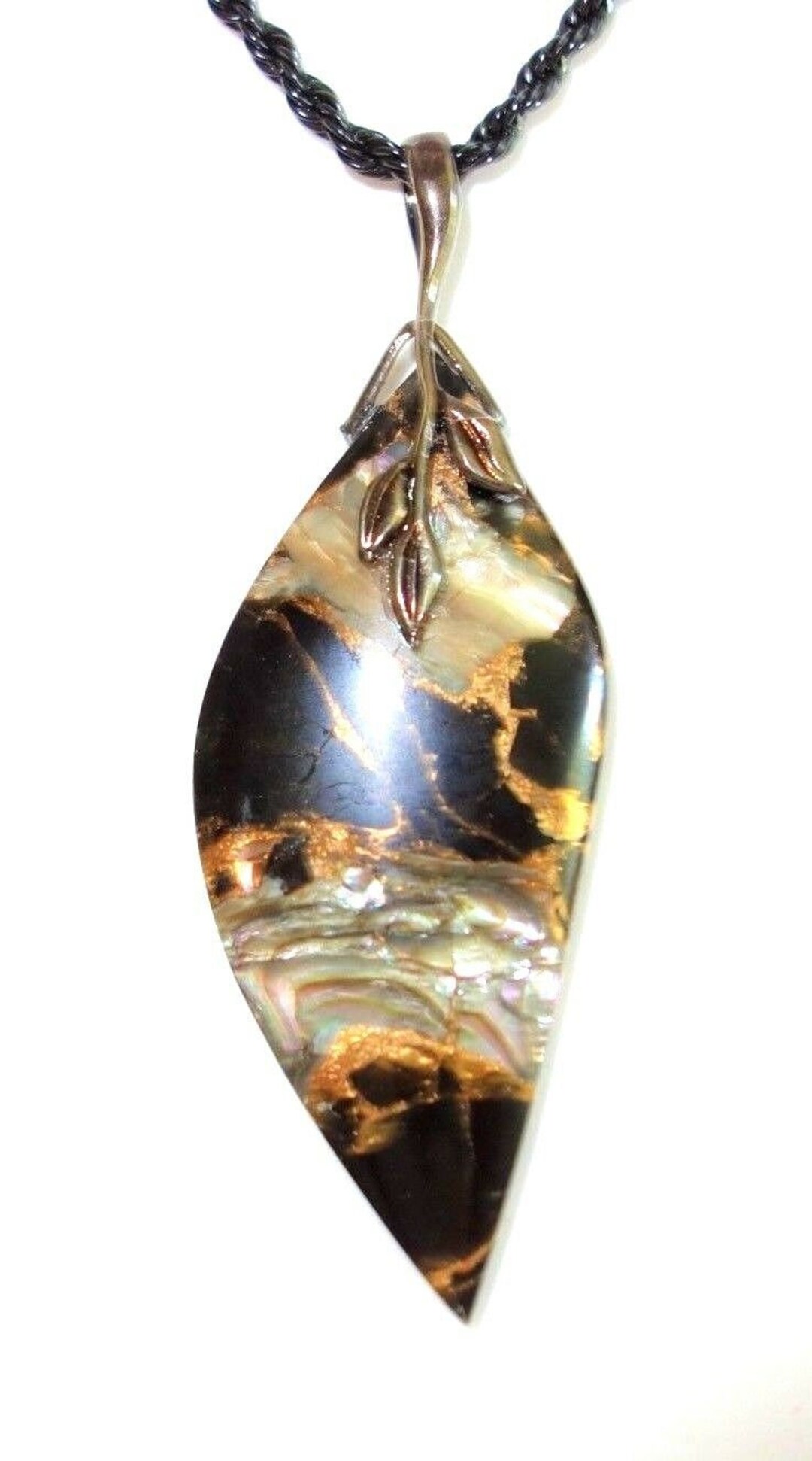 RARE and Amazing Colbaugh Composite Obsidian & Ablone in Bronze ...