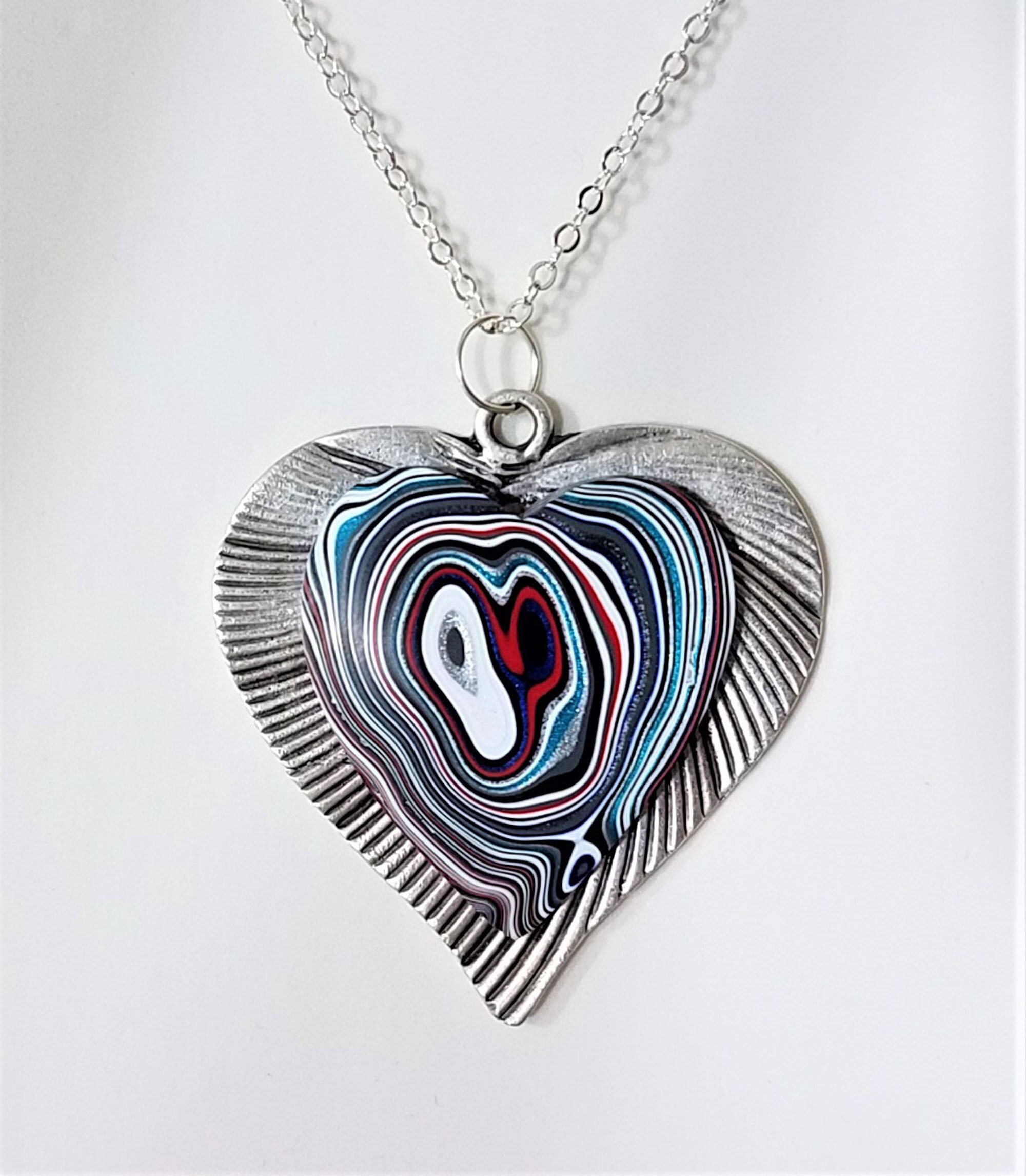 20 Fordite Detroit Agate necklace on Silver Plated | Etsy
