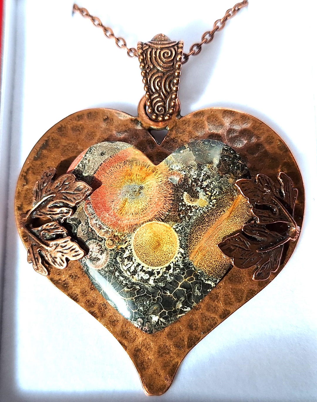 Georgous 20" Galaxy Rhyolite on Custom Copper Setting GR4 - Etsy