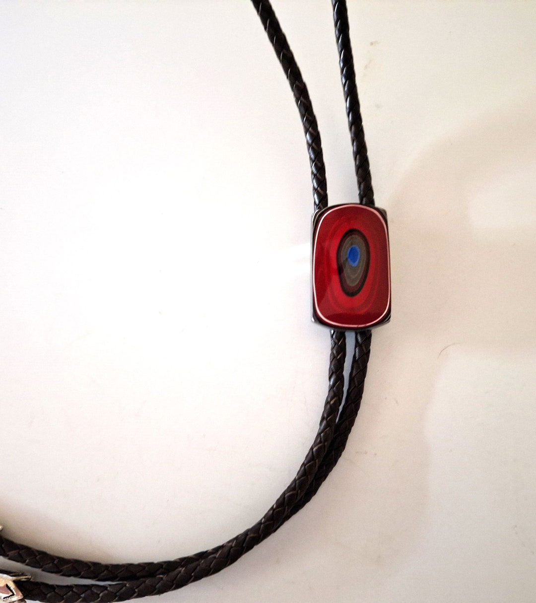Beautiful Red Fordite Bolo Bola Tie on Genuine Bolo Leather BF6 - Etsy