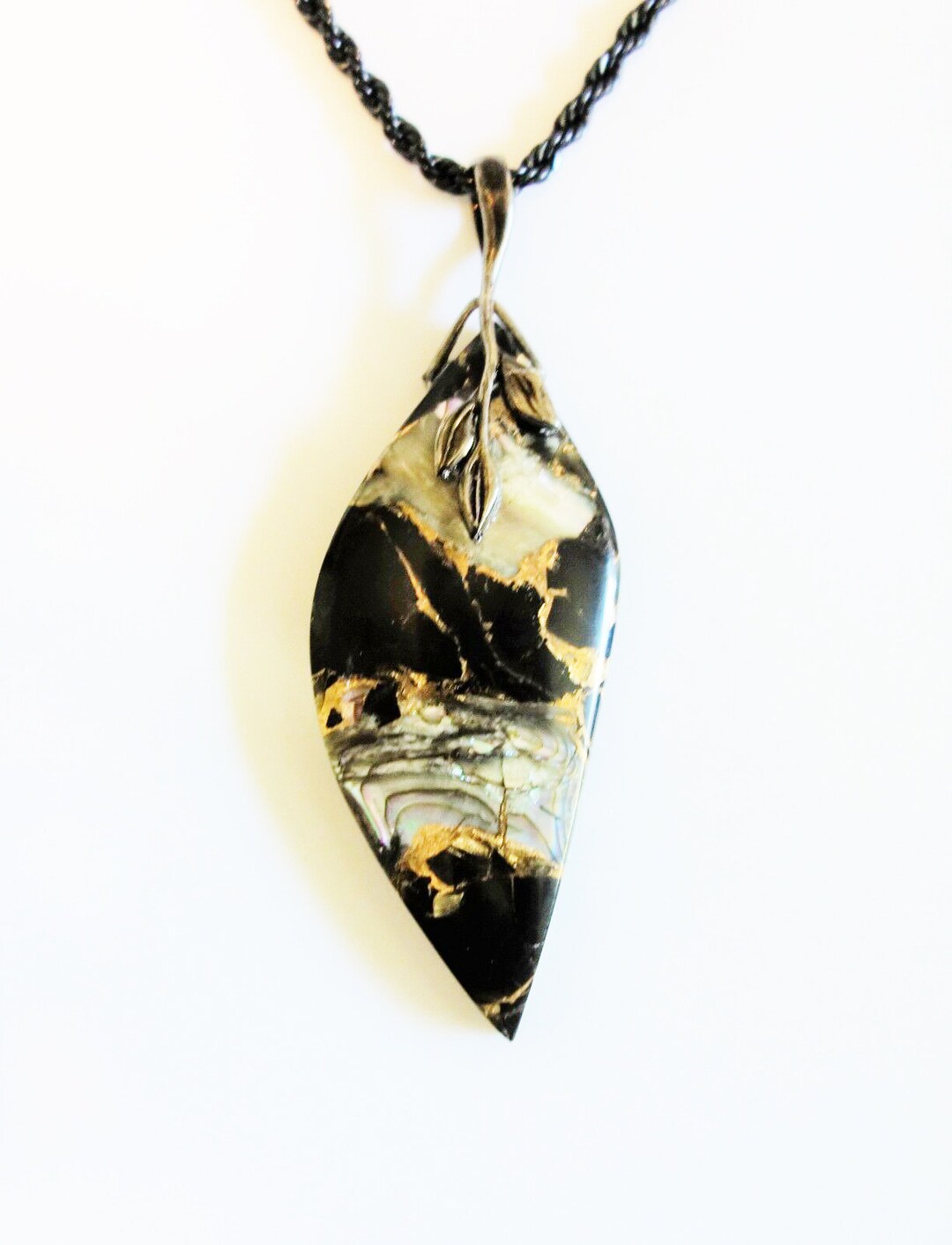 RARE and Amazing Colbaugh Composite Obsidian & Ablone in - Etsy