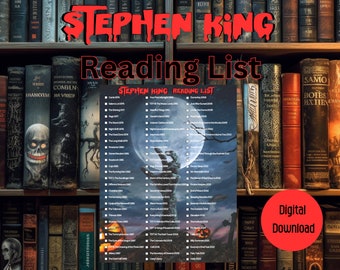 Stephen King Reading Checklist DIGITAL DOWNLOAD - Etsy
