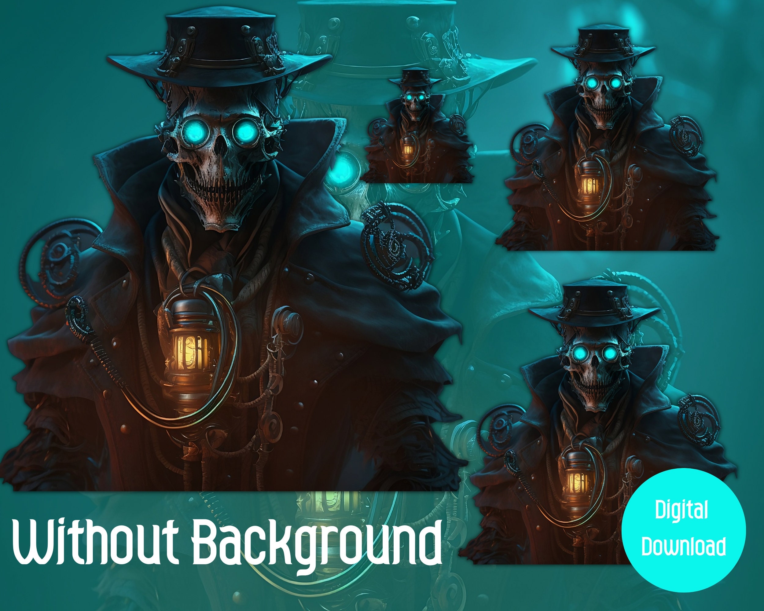 Steampunk Ghost Profile Picture | Twitch Avatar | Twitch Profile | One ...