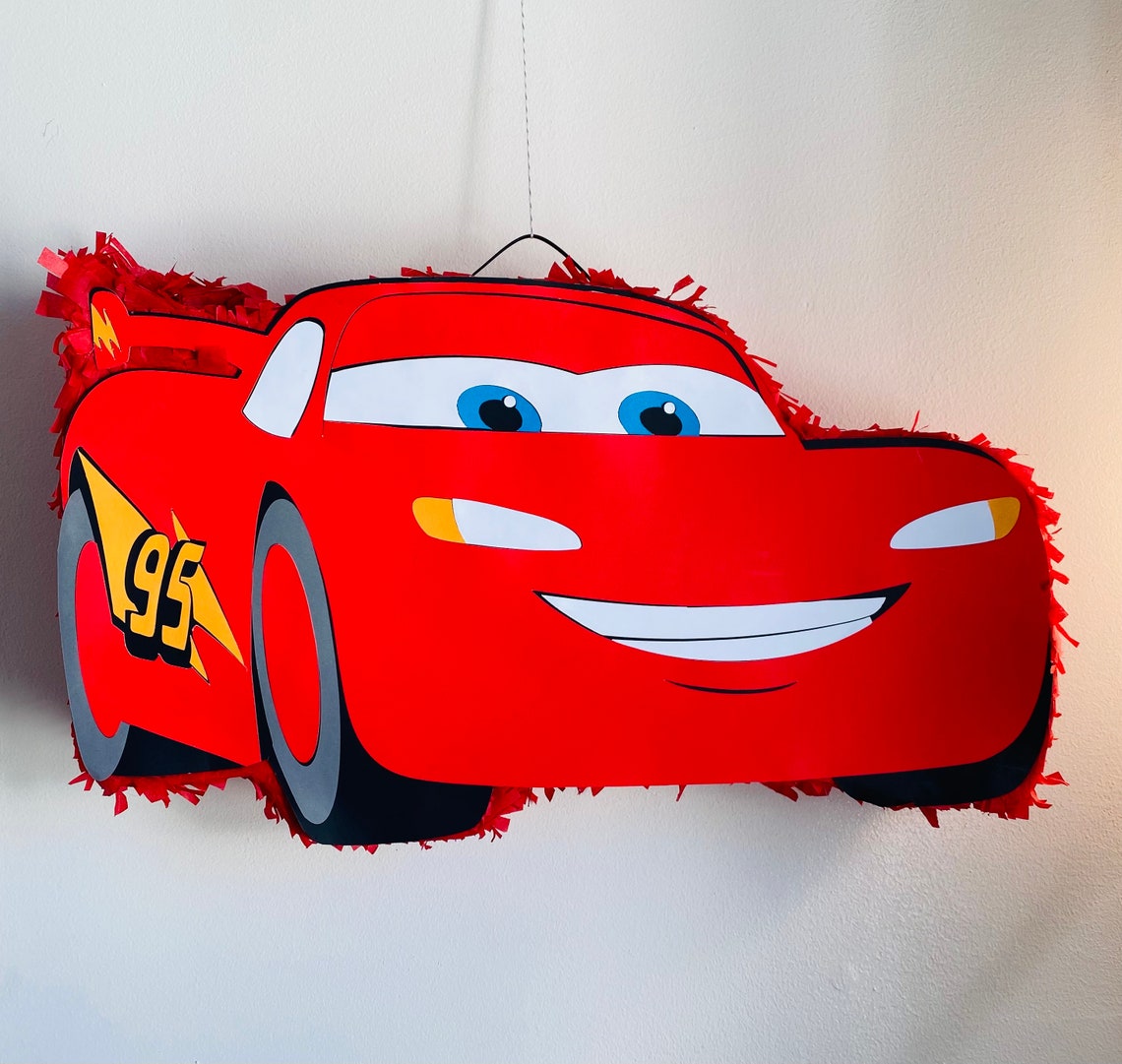 Race Car Pinata Lightning Mcqueen Pinata Tow Mater Pinata. - Etsy