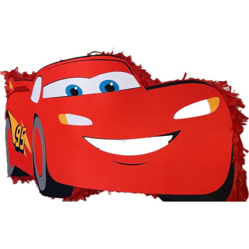 Race Car Pinata, Lightning Mcqueen Pinata, Tow Mater Pinata. - Etsy
