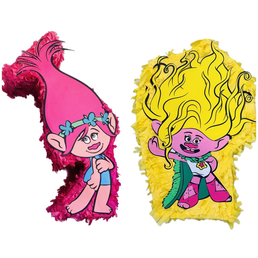 Poppy Trolls Piñata, Viva Trolls Piñata - Etsy