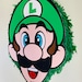 Super Mario Pinata Luigi Pinata face Super Mario Pinata - Etsy