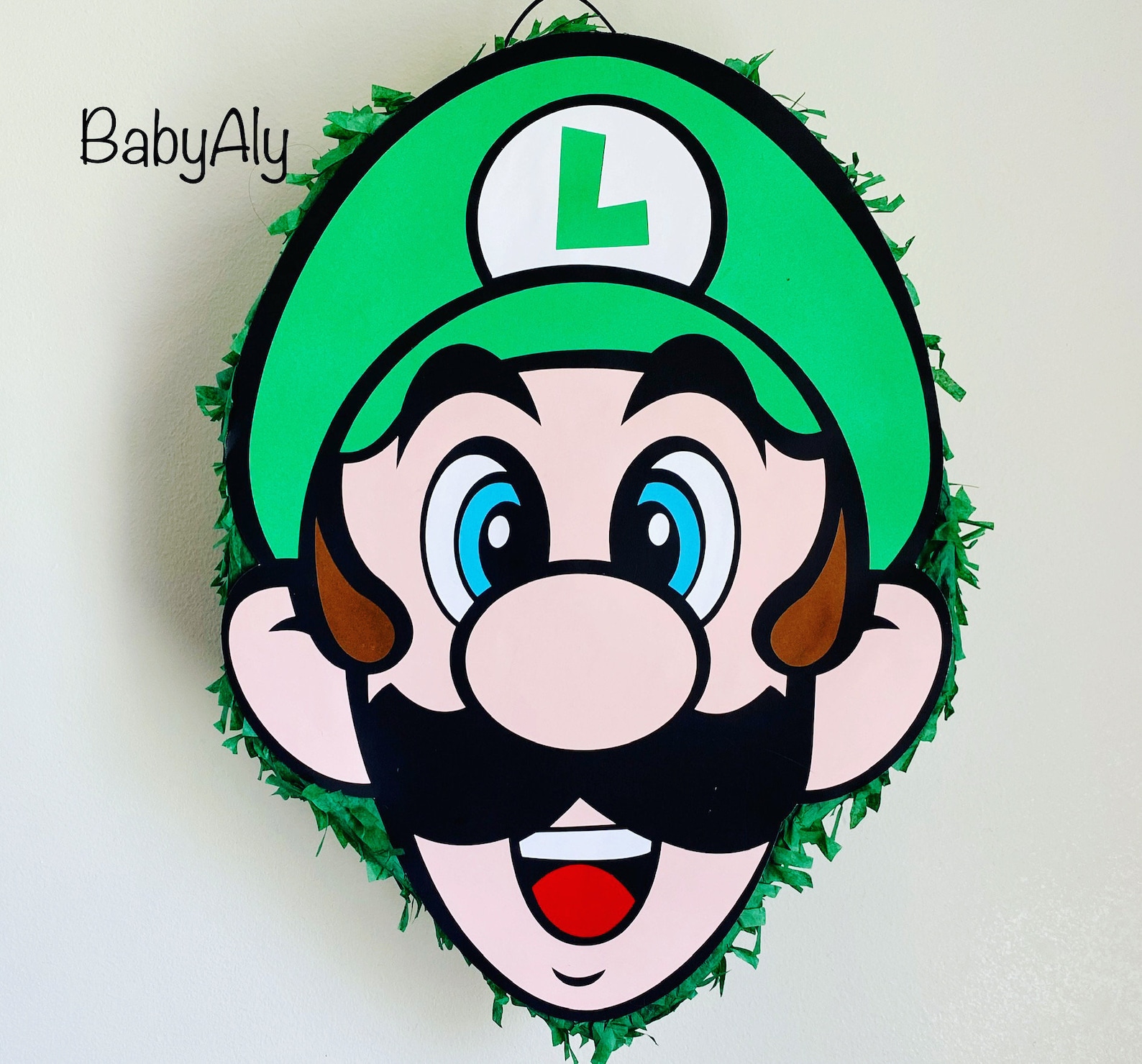 Super Mario Pinata Luigi Pinata Cara Super Mario piñata - Etsy España
