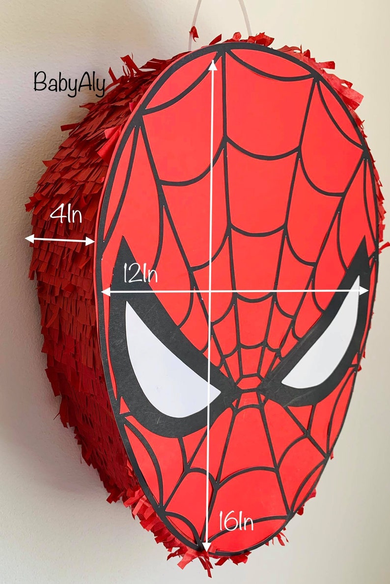 Spiderman Pinata face - Etsy